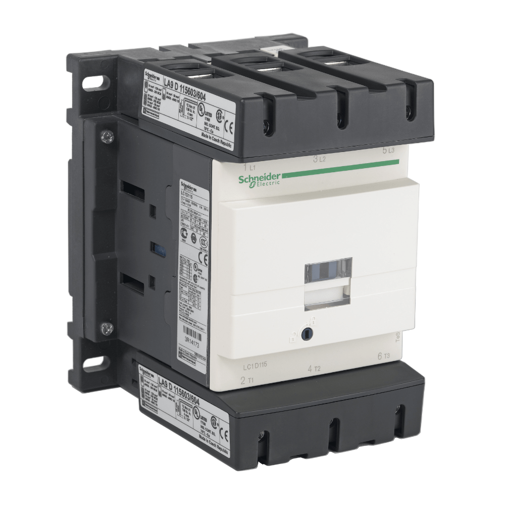 Contator Tripolar 115A 120VCA LC1D115G7 Schneider - Dimensional