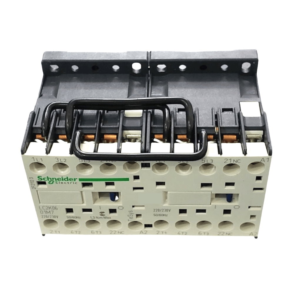 Chave Reversora Tripolar Tesys K 6A 1NF 220VCA LC2K0601M7 Schneider ...