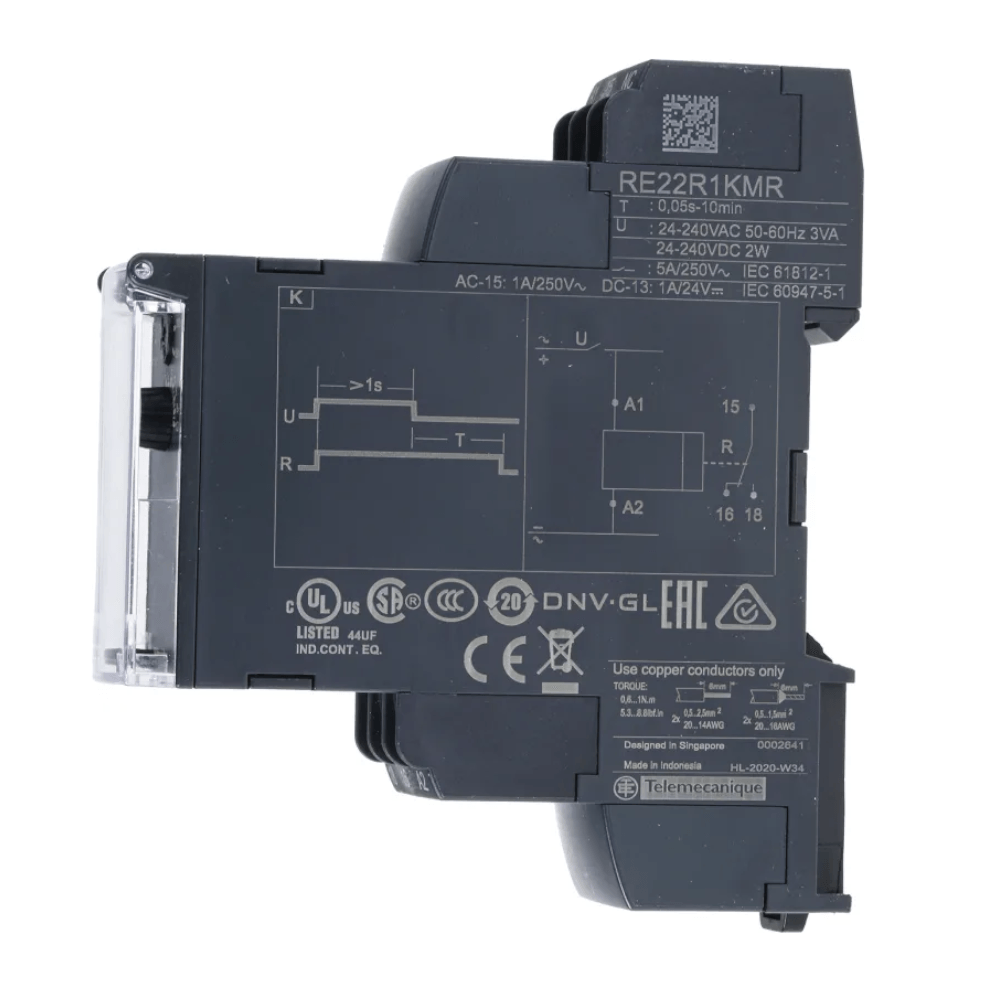 Rele Tempo Pulsante 0,03-30S 24-240Vca/Cc RE22R2QEMR Schneider ...