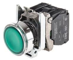 Botao Ilum Red Vd 22Mm 240V Led 1Na+1Nf XB4BW33M5 - Schneider - Dimensional