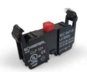 Botão Redondo Azul 22mm 1NA CLB20640+CLP110 | Dimensional - Dimensional