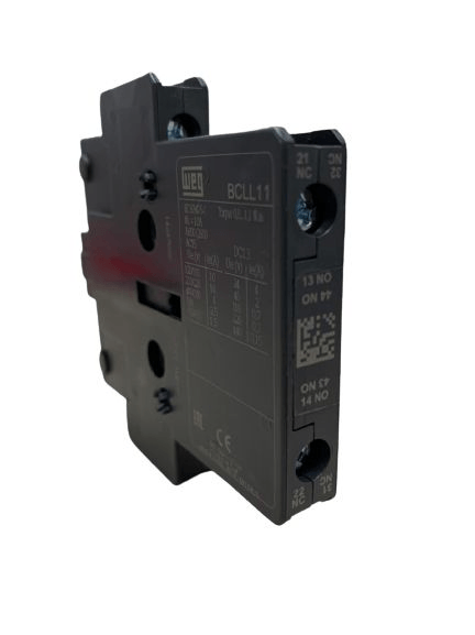 Bloco Contato Auxiliar Lateral 2Na Para Cwl9-45 BCLL20 WEG - Dimensional