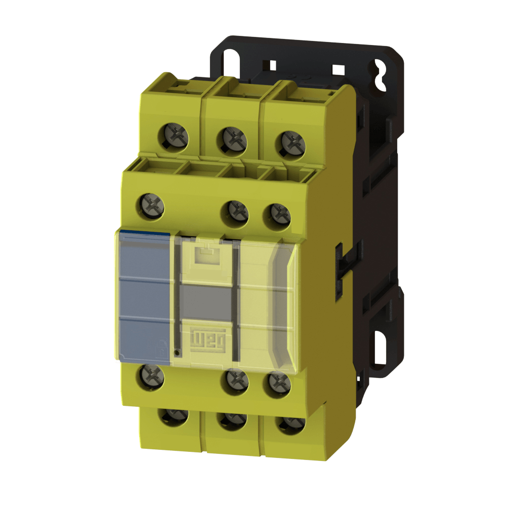 Contator Tripolar 32A 24VCC 1NA+1NF CWBS321130C03 WEG - Dimensional