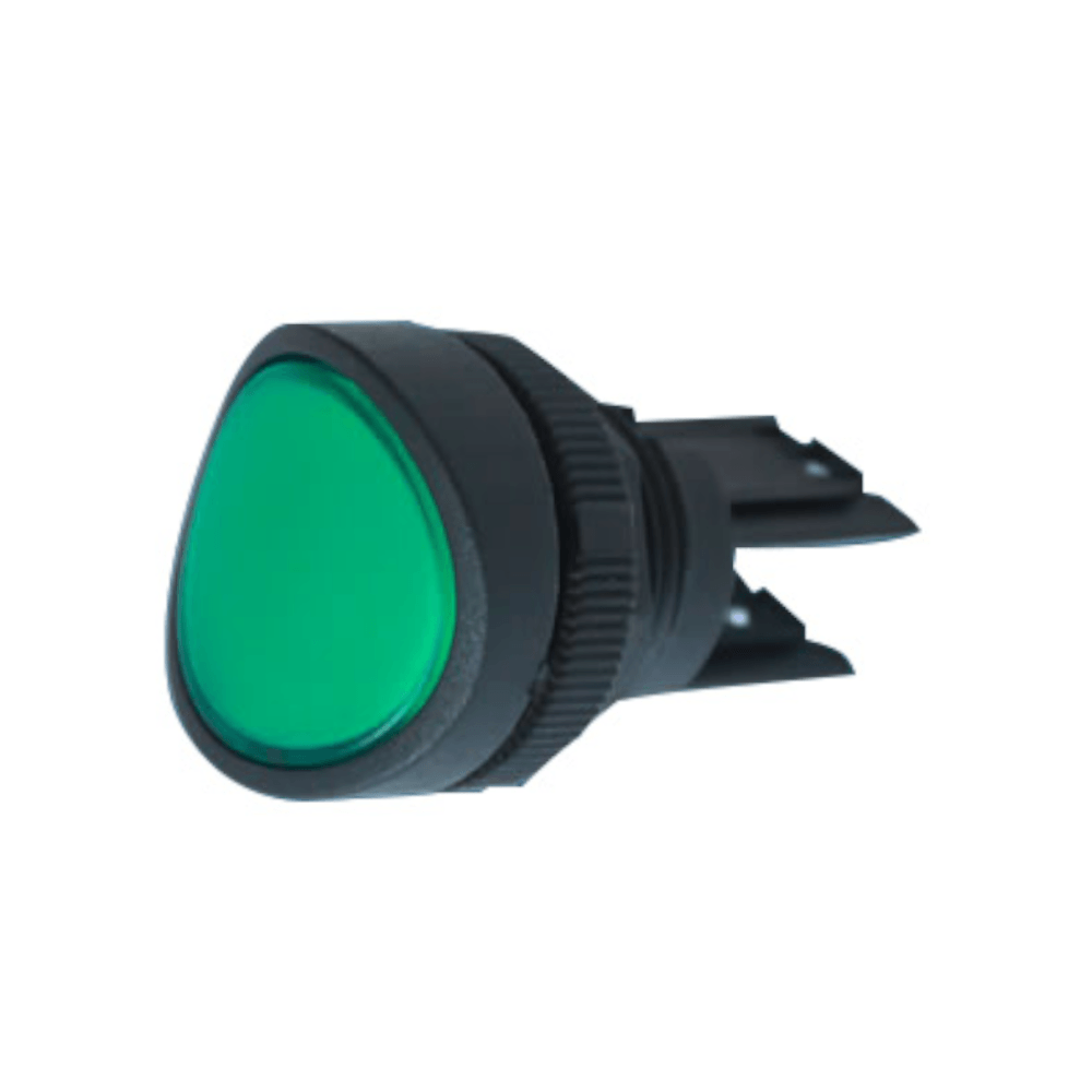 Botão Iluminado Verde 22mm Impulso CLBS215 | Dimensional - Dimensional