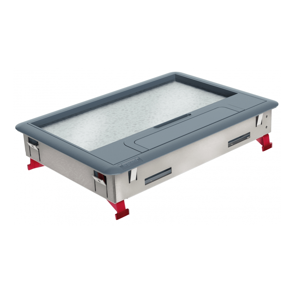 Suporte Caixa Piso Elevado Abs 4 Modulos 89484 Cemar Legrand - Dimensional