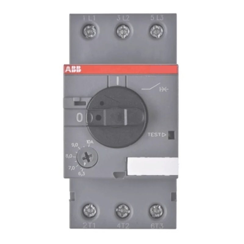 Disjuntor Motor Tripolar 4-6,3a 690VCA 100KA MS132-6,3 ABB - Dimensional