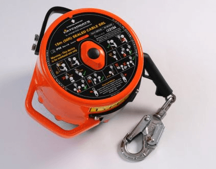 Trava Quedas Retratil Ai 9M 6281000UKTL - Msa - Dimensional