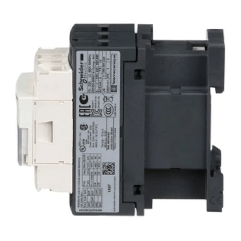 Contator Tripolar 32A 1NA+1NF 24VCC LC1D32BD Schneider - Dimensional