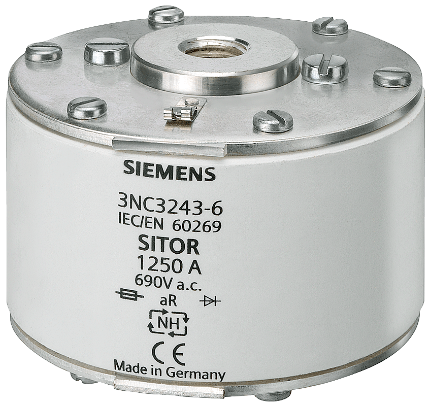 Fusível NH 3 U/R 690V 1000A 100Ka 3NC32416B Siemens - Dimensional