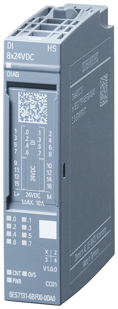 Módulo Entradas Digitais 8E 24V 6ES71316BF000DA0 Siemens - Dimensional