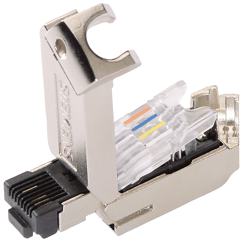 Conector RJ45 Macho 145° Tetrapolar Siemens | Dimensional - Dimensional