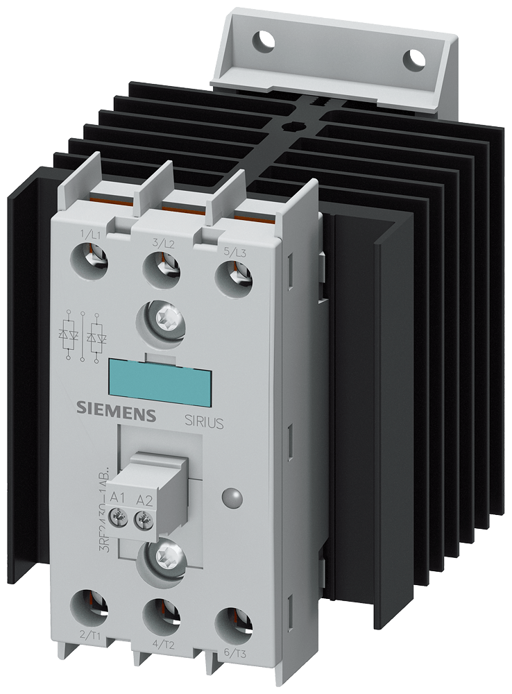 Contator Estado Sólido Tripolar 48/600V 30A 3RF24301AB55 | Dimensional ...