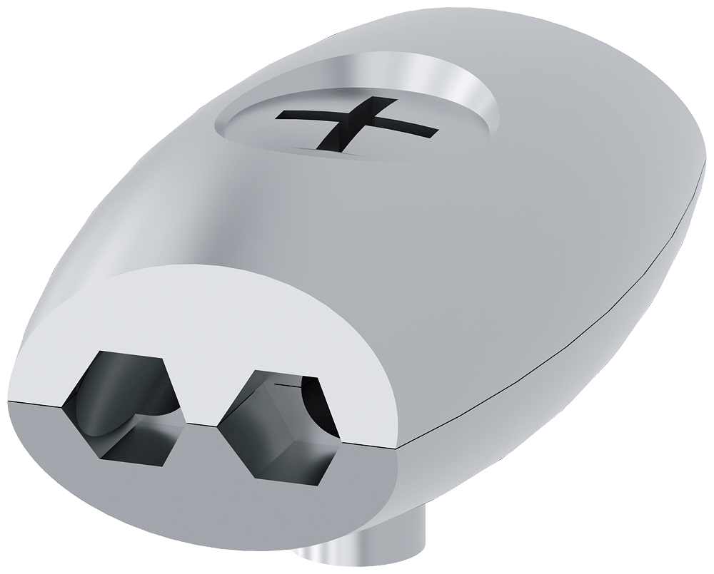 Bracadeira Corda P Chave F Curs 3SE79411AC Siemens - Dimensional