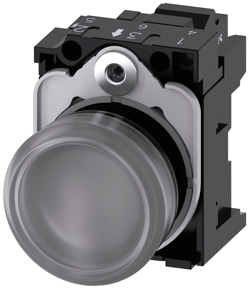 Sinalizador Luminoso Redondo 1 Led Transp 24Vca/Vcc 3SU11026AA703AA0 ...