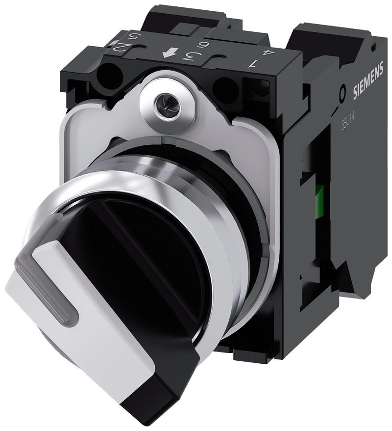 Comutador Iluminado Knob Curto 2 Posições Branco 22mm 90G ...