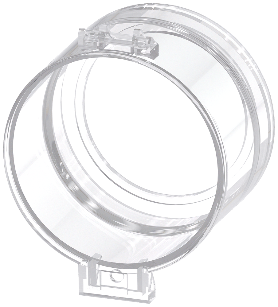 Capa Proteção Cor Transp Para Botão 3SU19000DA700AA0 Siemens - Dimensional