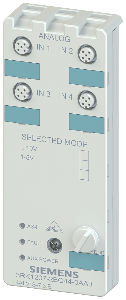 Módulo Entrada Analógico 10V 160Ma 3RK12072BQ440AA3 Siemens - Dimensional