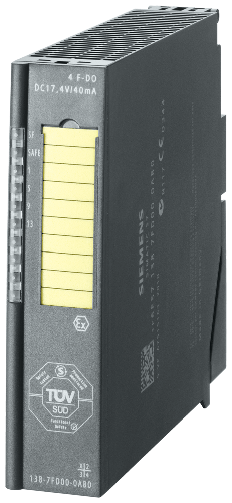 Módulo Saida Digital 4S Digitais 17,4V 40Ma 6ES71387FD000AB0 Siemens ...
