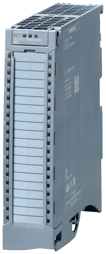 Módulo Saida Analógico 4S Resolucao 16Bits 24V 160Ma 6ES75325ND000AB0 ...