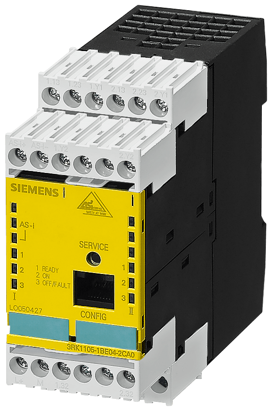 Rele Segurança Monitoramento 24Vcc 2Rev 3RK11051BE040CA0 Siemens ...