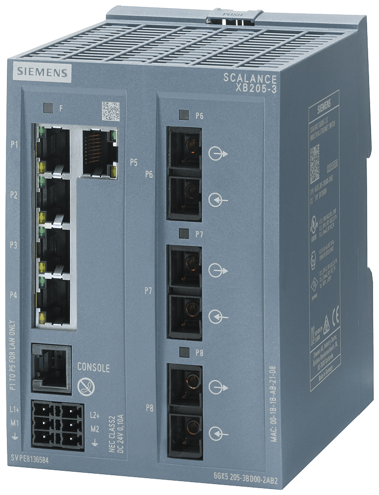 Switch 10/100 Mbit/S Ethernet/Ip 9P Rj45+Sc 6GK52053BD002TB2 Siemens ...