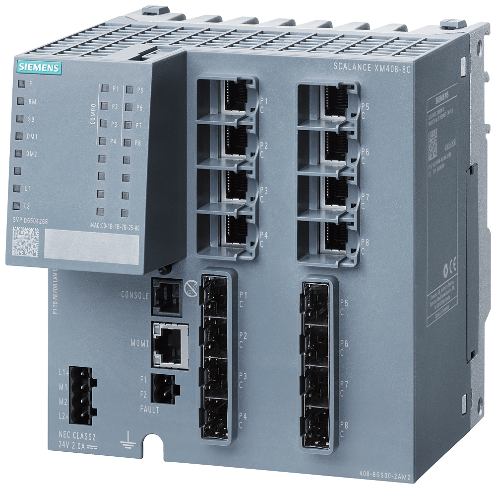 Switch Gerenciador 24P Rj45+Sfp 6GK54088GS002AM2 Siemens - Dimensional