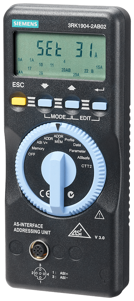 Módulo Unidade Enderecamento Asi V3.0 M12 3RK19042AB02 Siemens ...