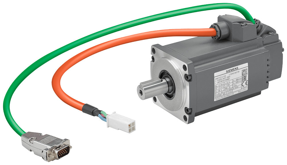 Servomotor 3000Rpm 1,27Nm 0,4Kw IP65 1FL60342AF211MB1 Siemens - Dimensional