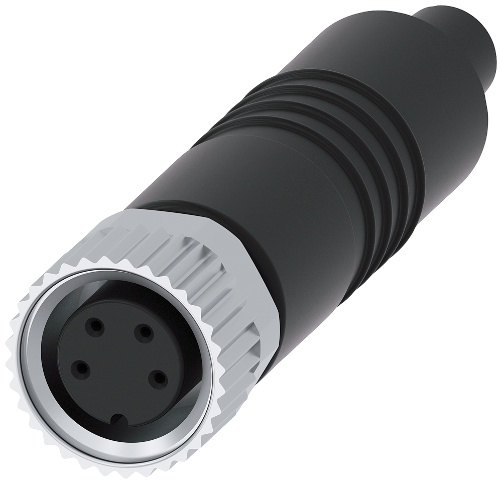 Conector Sensor Reto 4 Pinos Tetrapolar 5M Para Interruptor Acionamento ...