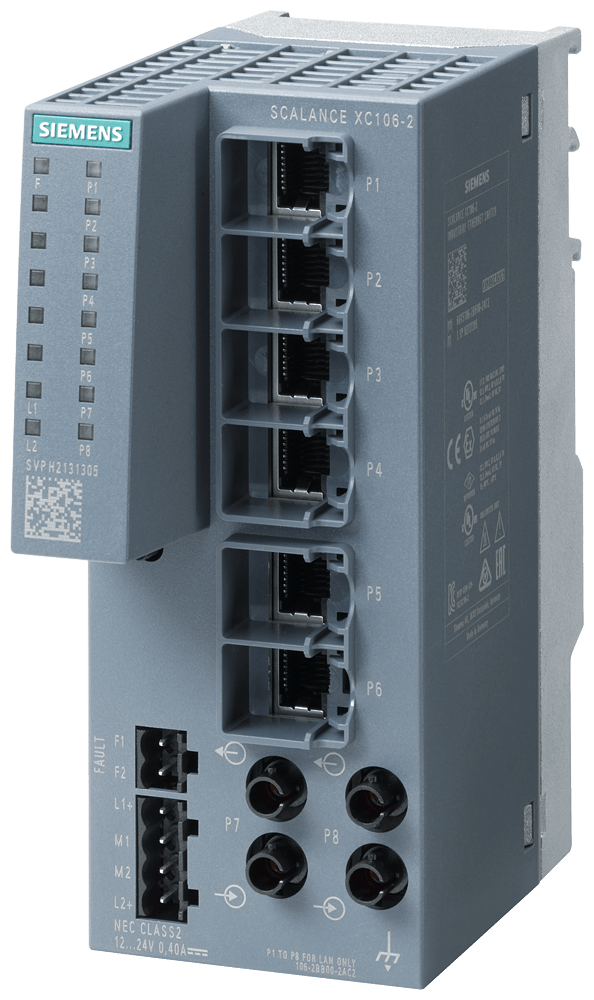 Switch 10/100 Mbit/S Ethernet 6P Rj45 Scalance Xc106-2 6GK51062BB002AC2 ...