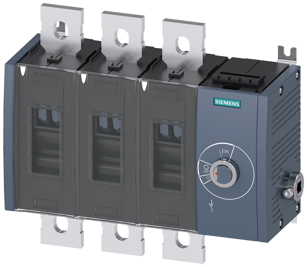 Interruptor Seccionadora Tripolar 500A 440V 30Ka 8Na+8Nf 3KD44340QE400 ...