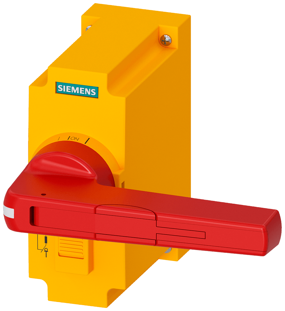 Manopla Rotativa Vermelho e Amarelo Acionamento Direto Interruptor ...