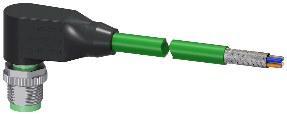 Cabo Com Conector M12 10M 3RK19022HC10 Siemens - Dimensional