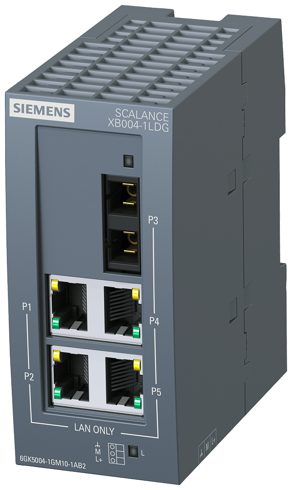 Switch Ethernet 5P Rj45+Fo 6GK50041GM101AB2 Siemens - Dimensional