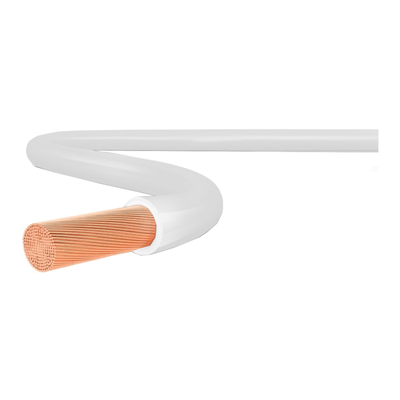 Cabo Flexivel 750V 70 Graus Celsius PVC 1mm Branco Superasticflex ...