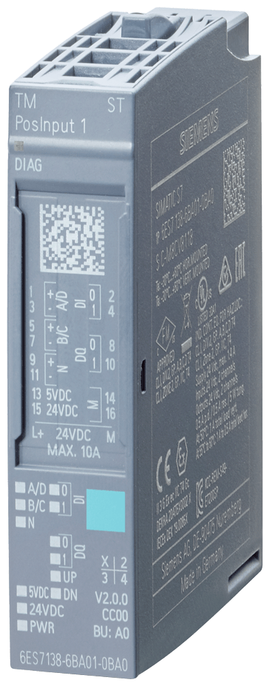 Módulo Contador Simatic Et 200Sp 5-24V 6ES71386BA010BA0 Siemens ...