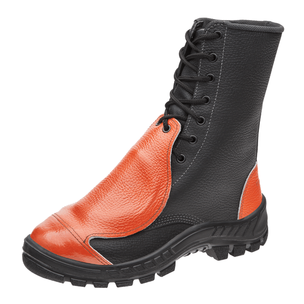 Coturno Preta Bico De Aço Laranja Cadarço Mext 60C32MTAMEX Tamanho 41 ...