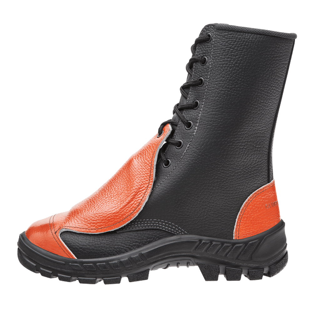 Coturno Preta Bico De Aço Laranja Cadarço Mext 60C32MTAMEX Tamanho 41 ...