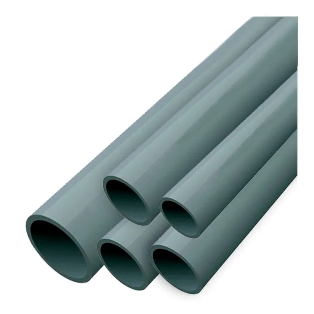 Eletroduto Rígido n/ Metálico Pvc Cinza s/ Rosca 3/4 3000Mm - Dimensional