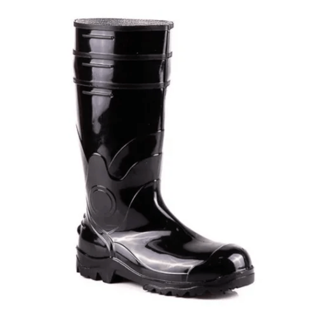 Bota Profissional PVC Preta Com Forro Bico De Aço 85BPL200PA Tamanho 40 ...