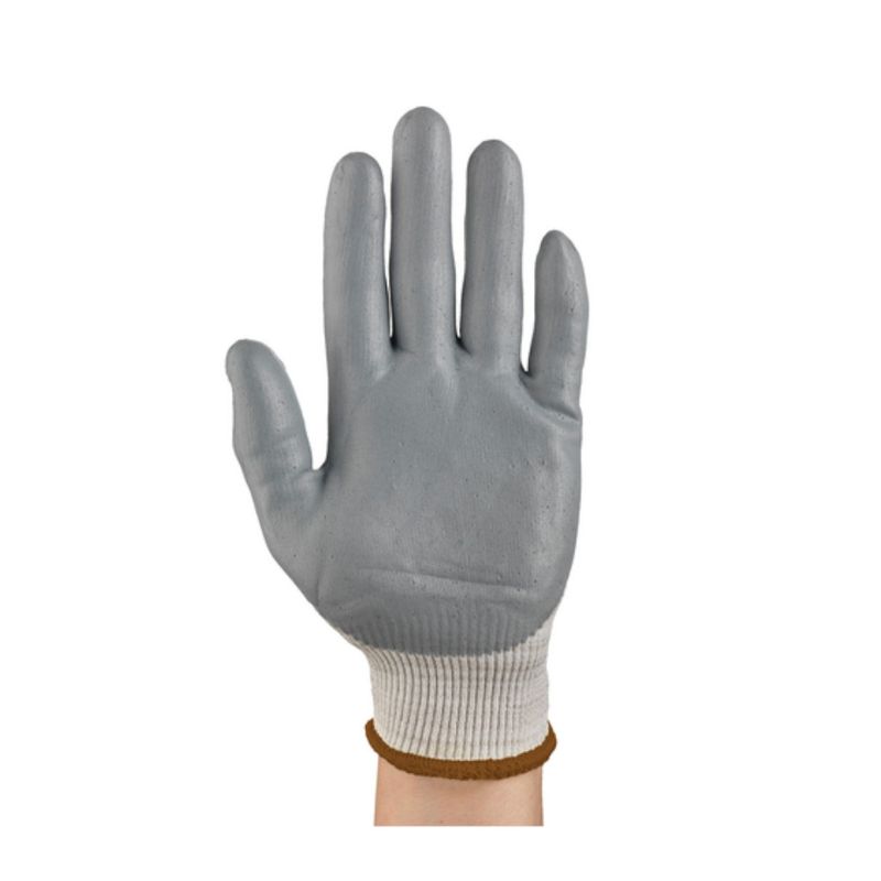 Luva Antiestética Poliéster Cinza Nitrílica Tamanho 8 HyFlex Static ...