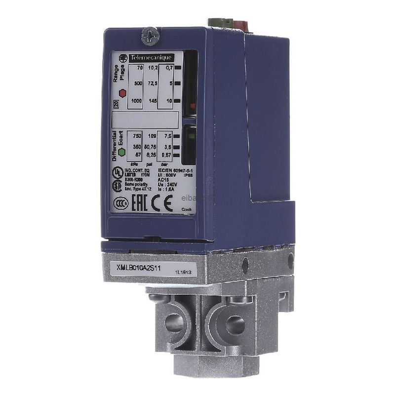 Pressostato 0,7 A 10 Bar 1 Reversível Bsp 1/4 XMLB010A2S11 Schneider ...