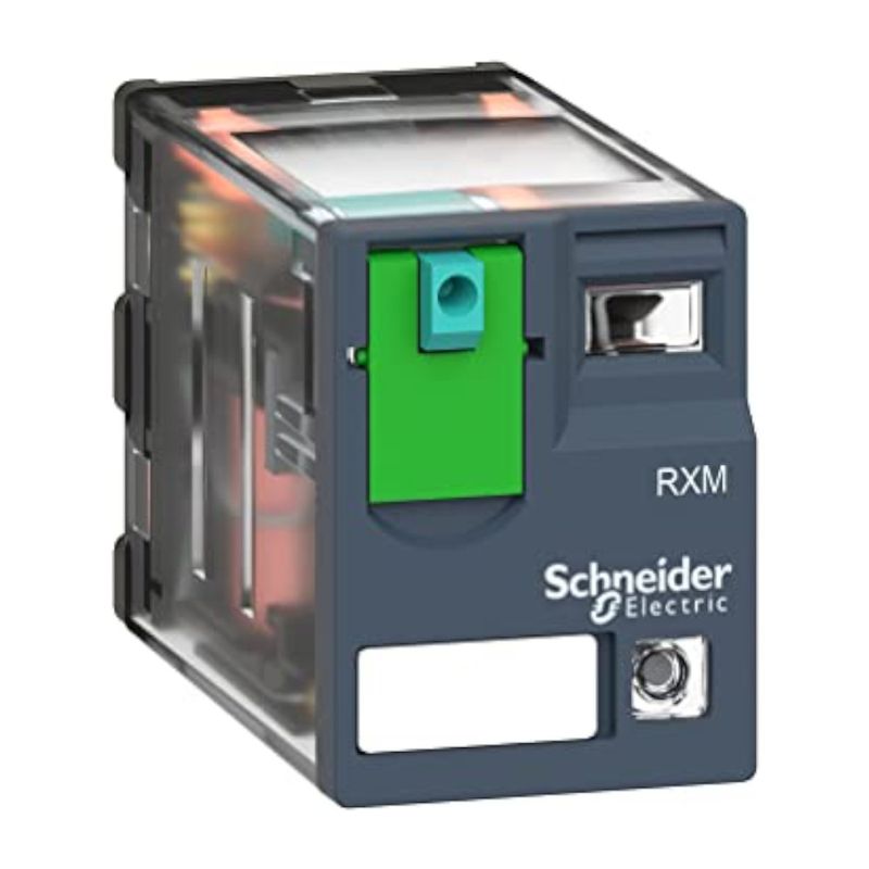Relé de Interface 12A Led 24V RXM2AB2BD Schneider - Dimensional