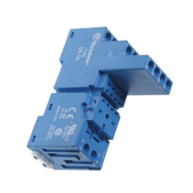 Base Rele Industrial 55.32, 55.34 Trilho Din 35mm Plug-In 250 Vca/Vcc ...