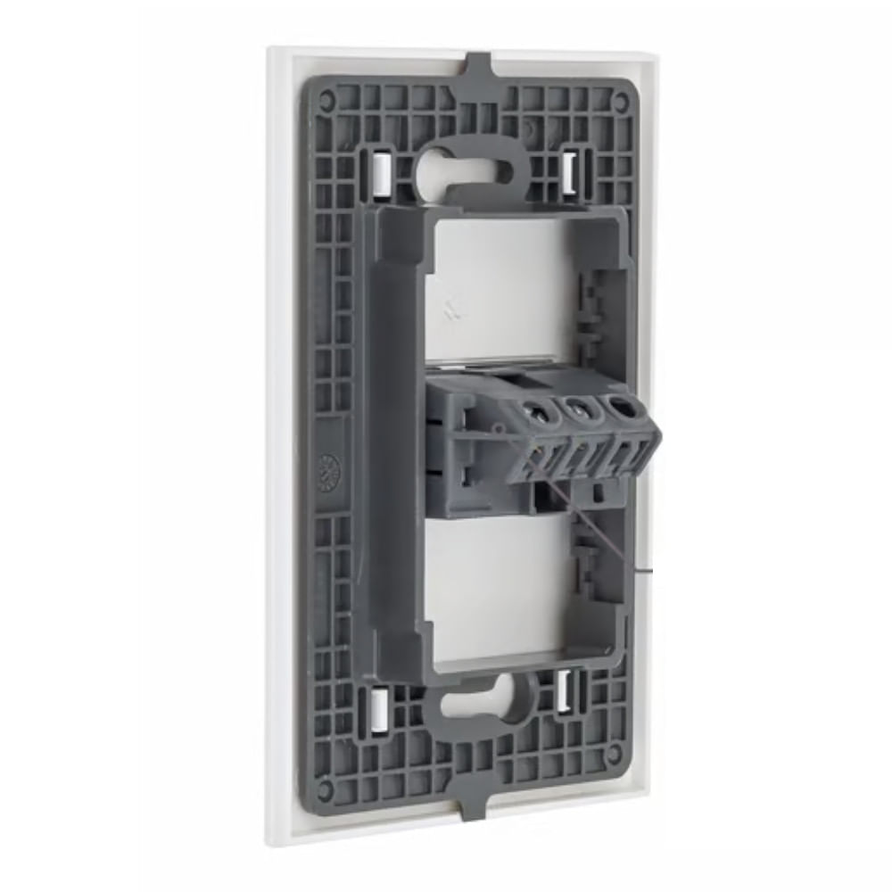 Módulo Interruptor Embutir 1 Simples Branca 250V 10A Com Placa 4X2 ...