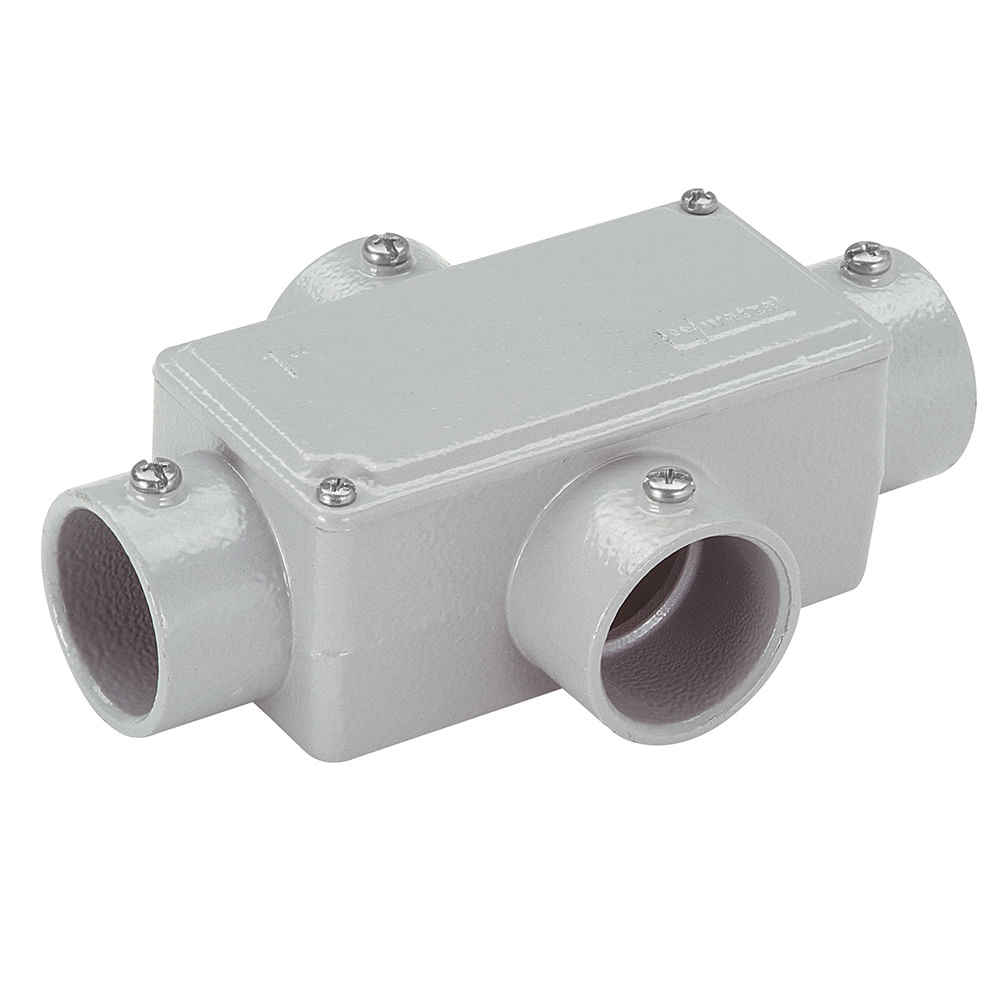 Condulete Al E 1/2" S/R Cz C/Tp S/V Pint E012030020 Wetzel - Dimensional