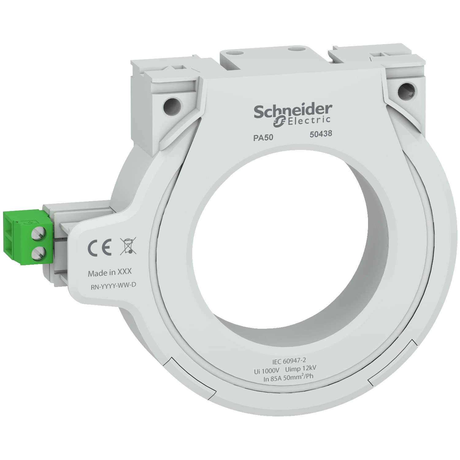 Sensor Toroidal Disj 50Mm 85A 50438 Schneider - Dimensional
