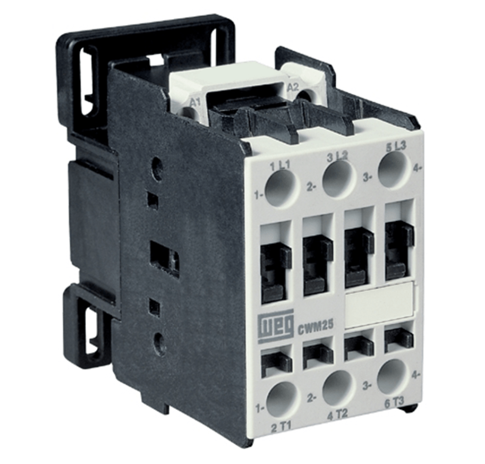 Contator 1NA+1NF 25A 50/60HZ Tripolar 380Vca CWM251130D33 WEG - Dimensional