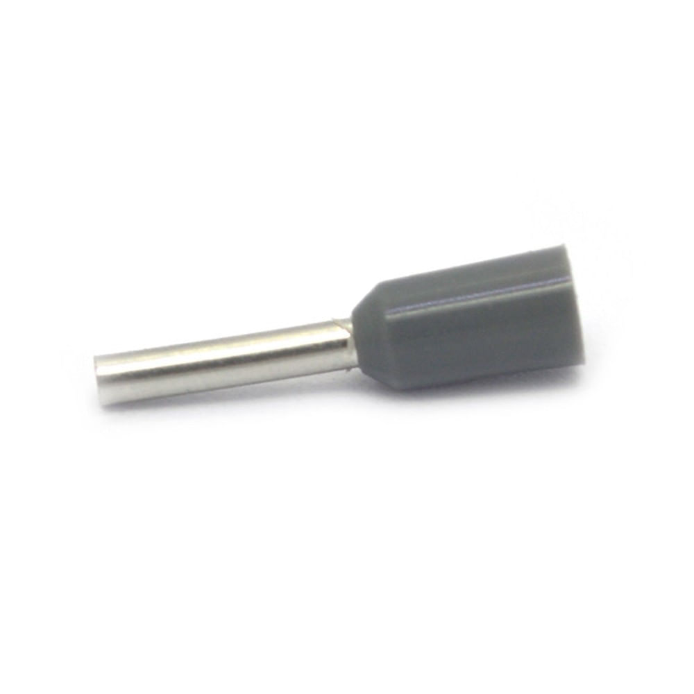 Terminal Elétrico Tubular Simples (Ilhos) Pré-Isolado 4mm2 Cinza H4/17D ...