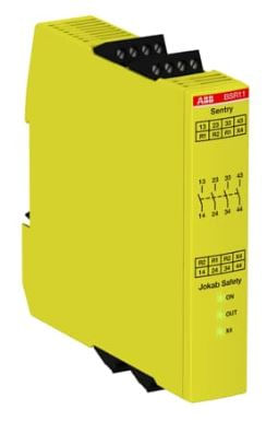 Rele Seg Exp Contatos 24Vcc 4Na BSR11 ABB - Dimensional